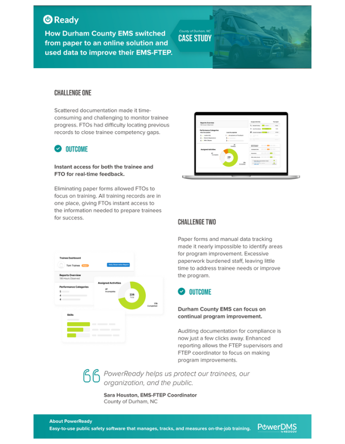 PowerReady: Training Management Software for Public Safety | PowerDMS